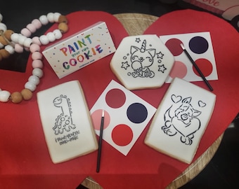 Set of 10 PYO Doll Cookies, 10 Paint Your Own Cookies, PYO Doll Cookies ...