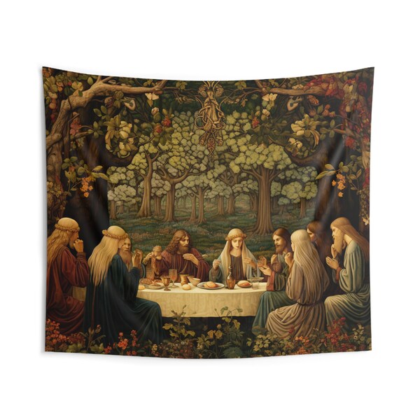 Tapestry Medieval Forest Art - Etsy