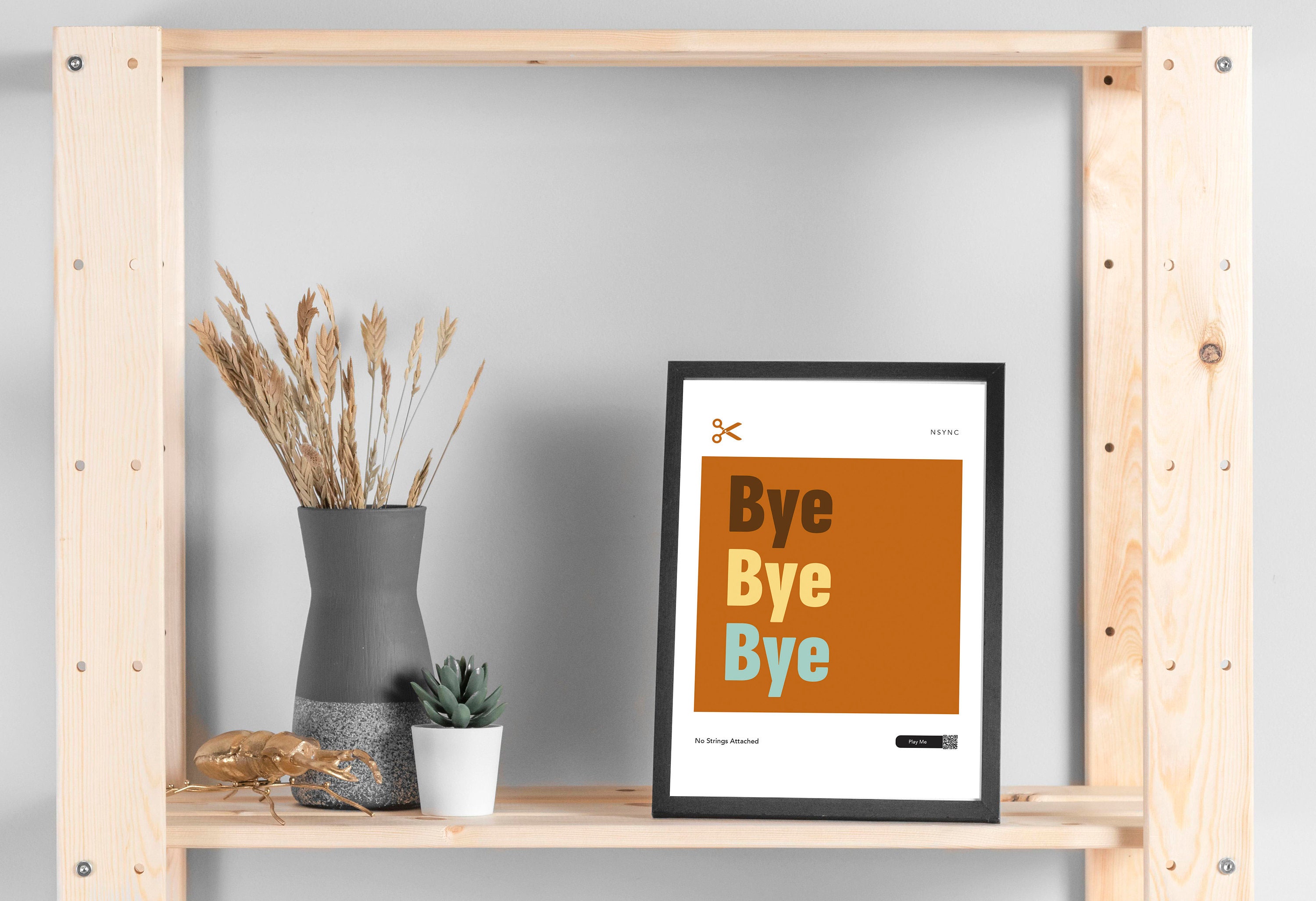Music Wall Art, Bye Bye Bye, NSYNC, Minimal Print, Modern Wall Art ...