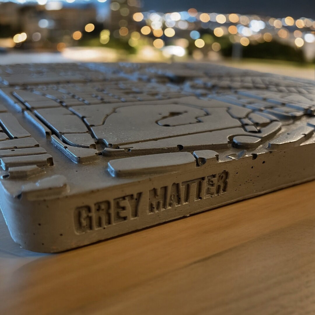 Concrete City Map Coasters Set of 4, Modern Home Decor - Etsy