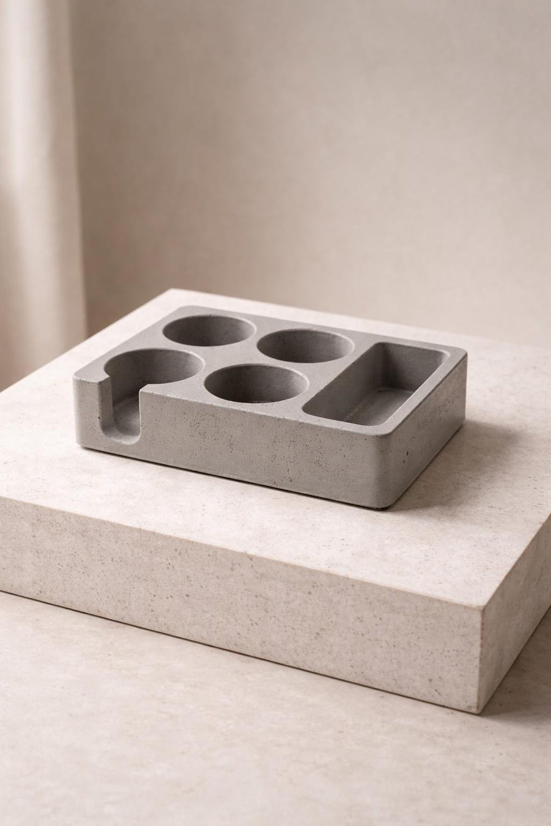 Concrete Espresso Tamper Station, 54mm Portafilter Organizer, UHPC ...