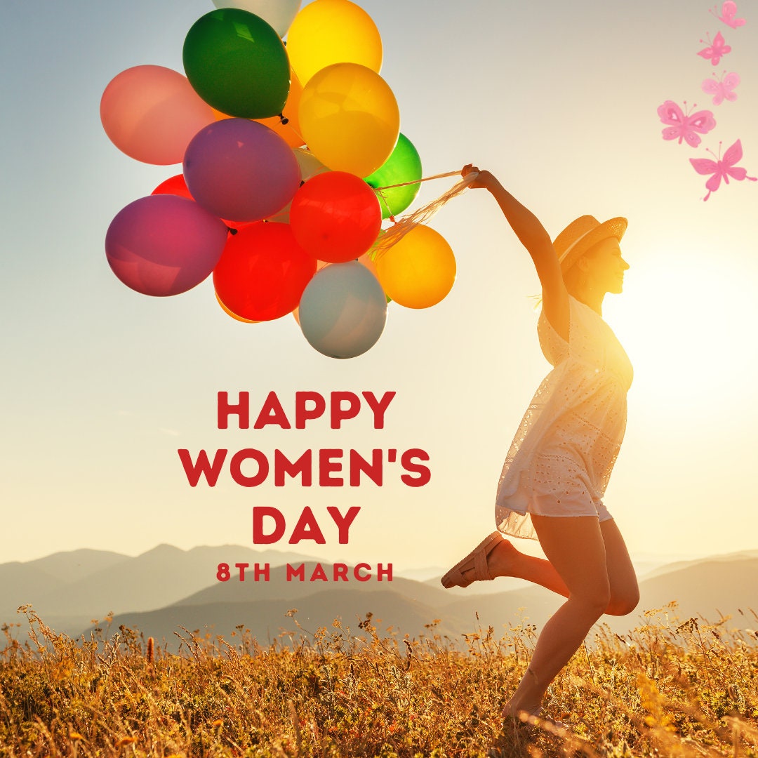 March 8 International Women's Day Gift Card PNG SVG PDF Women's Day ...