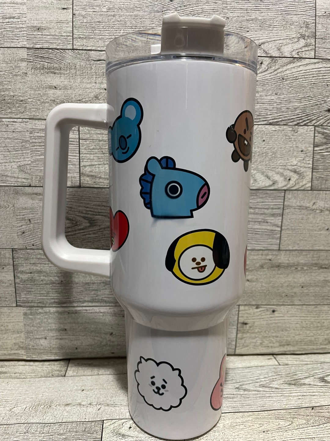 BT21 Koya, RJ, Shooky, Mang, Chimmy, Tata, Cooky BTS 40oz Stanley Dupe ...