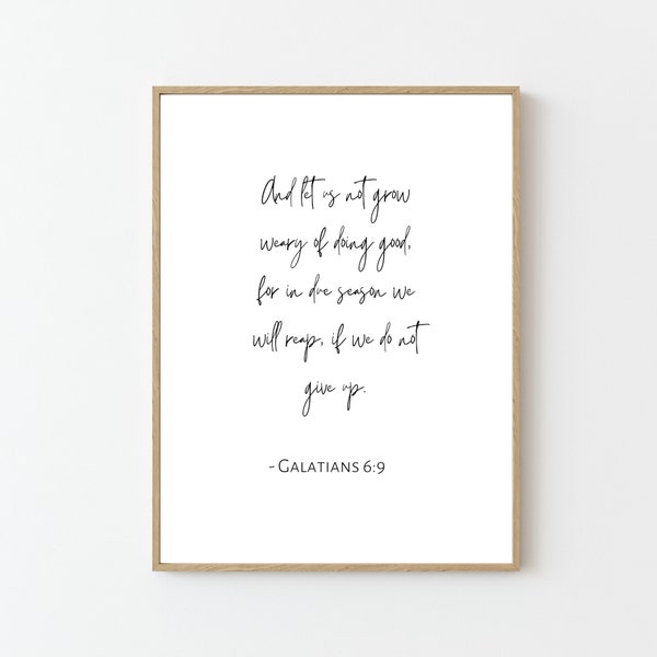 Galatians 6 9 - Etsy