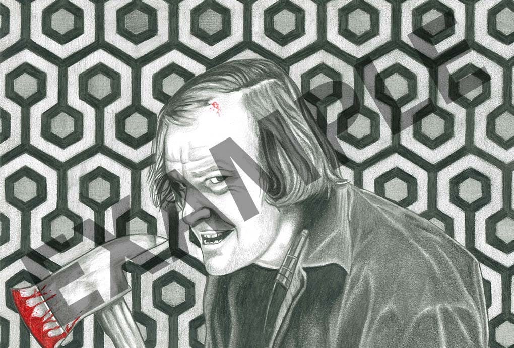 The Shining Jack Torrance Drawing - Etsy