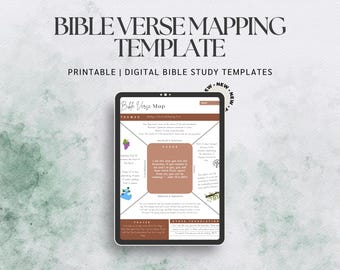 Verse Mapping Printable Bible Study Template Bible Verse Mapping ...