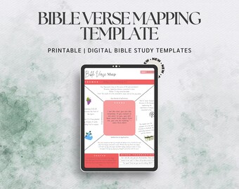 Verse Mapping Printable Bible Study Template Bible Verse Mapping ...