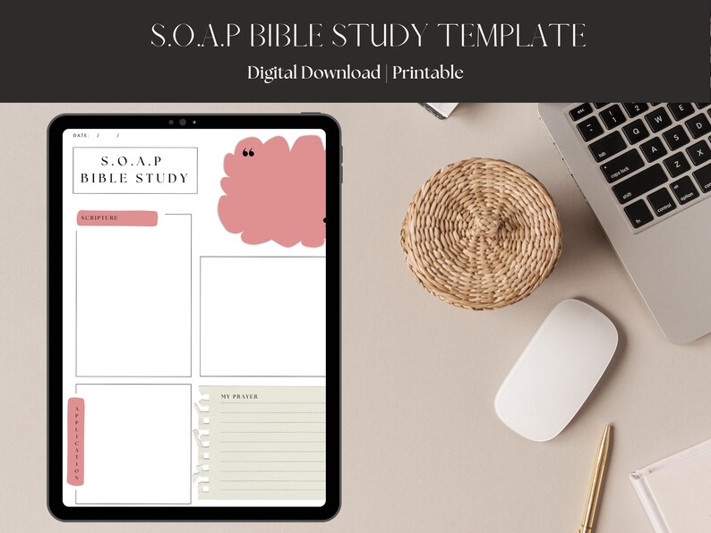 SOAP Printable Bible Study Template Bible Study Template - Etsy