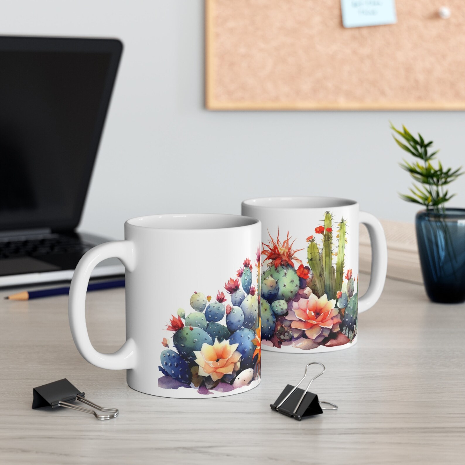 Cute Cacti Ceramic Mugs for Cactus Lovers Mug Shop - Etsy Canada