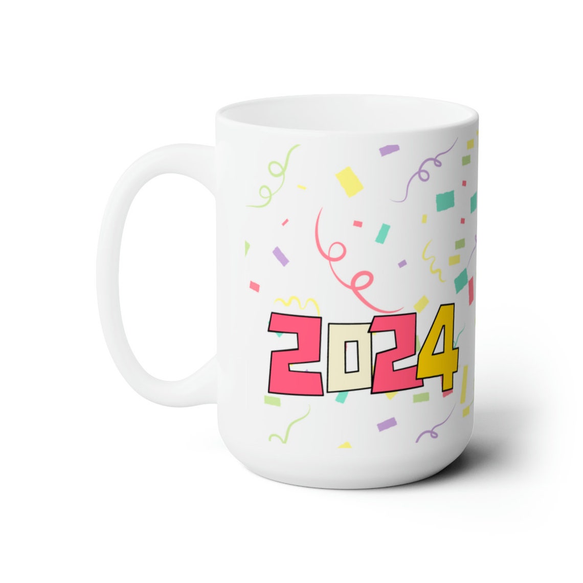 2024 New Year Mug, New Years Party, Colorful Mug, Coffee Mug, Ceramic ...