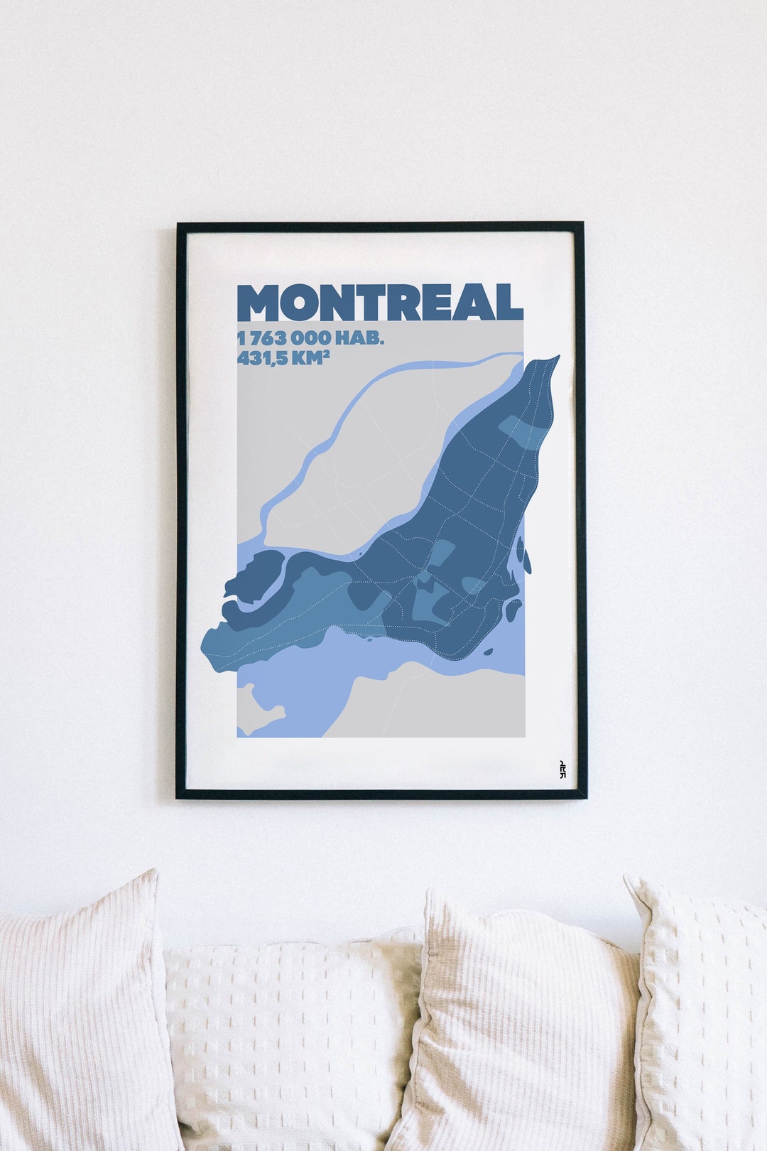 Montreal Aerial Poster - Etsy