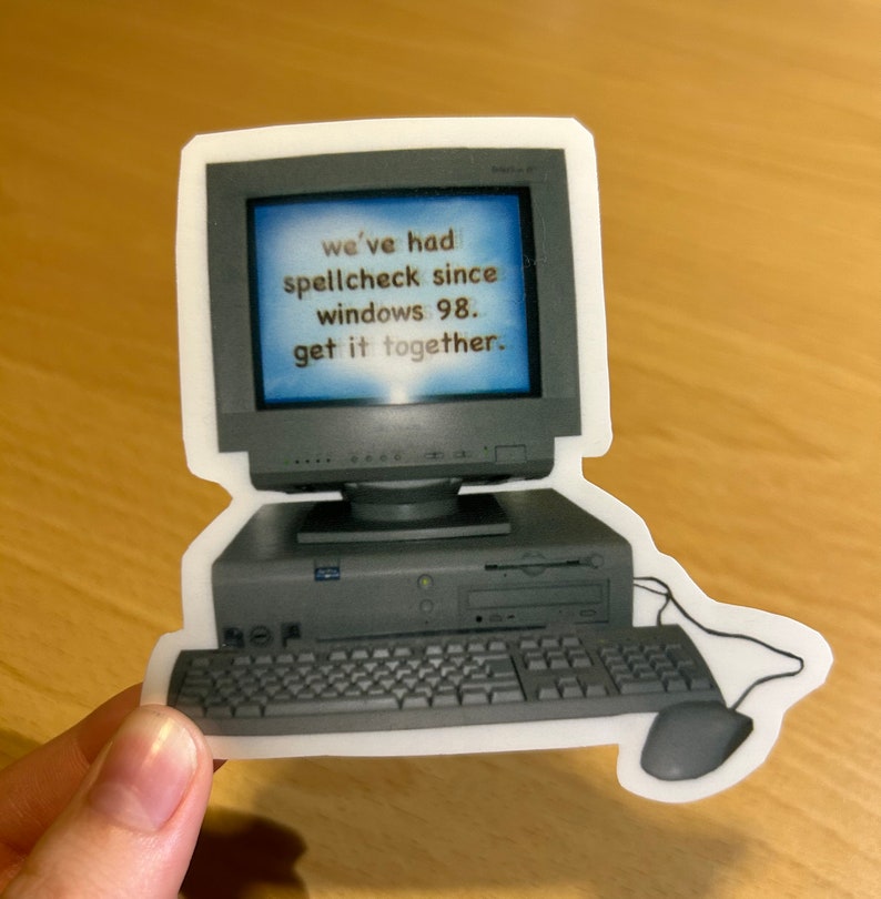 Spellcheck Computer Sticker - Etsy