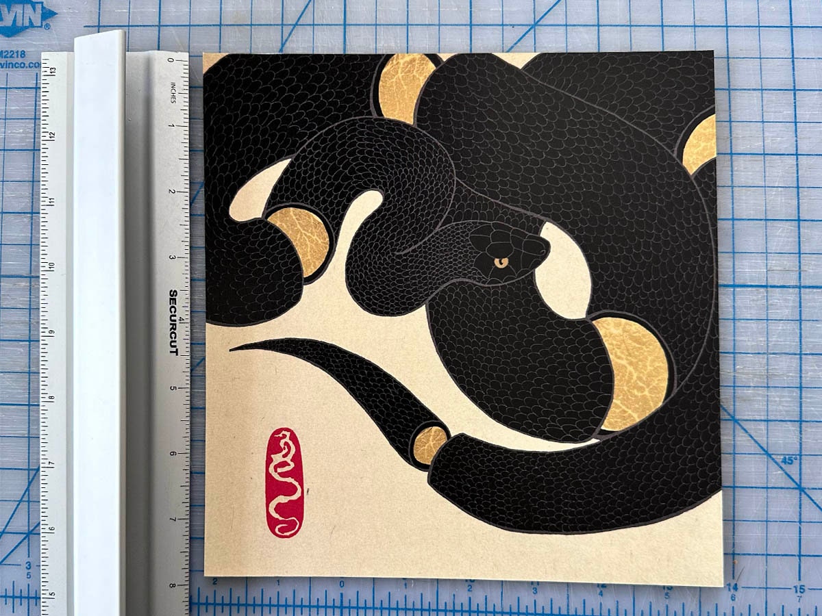 Black Snake Japanese Style Art Print - Etsy