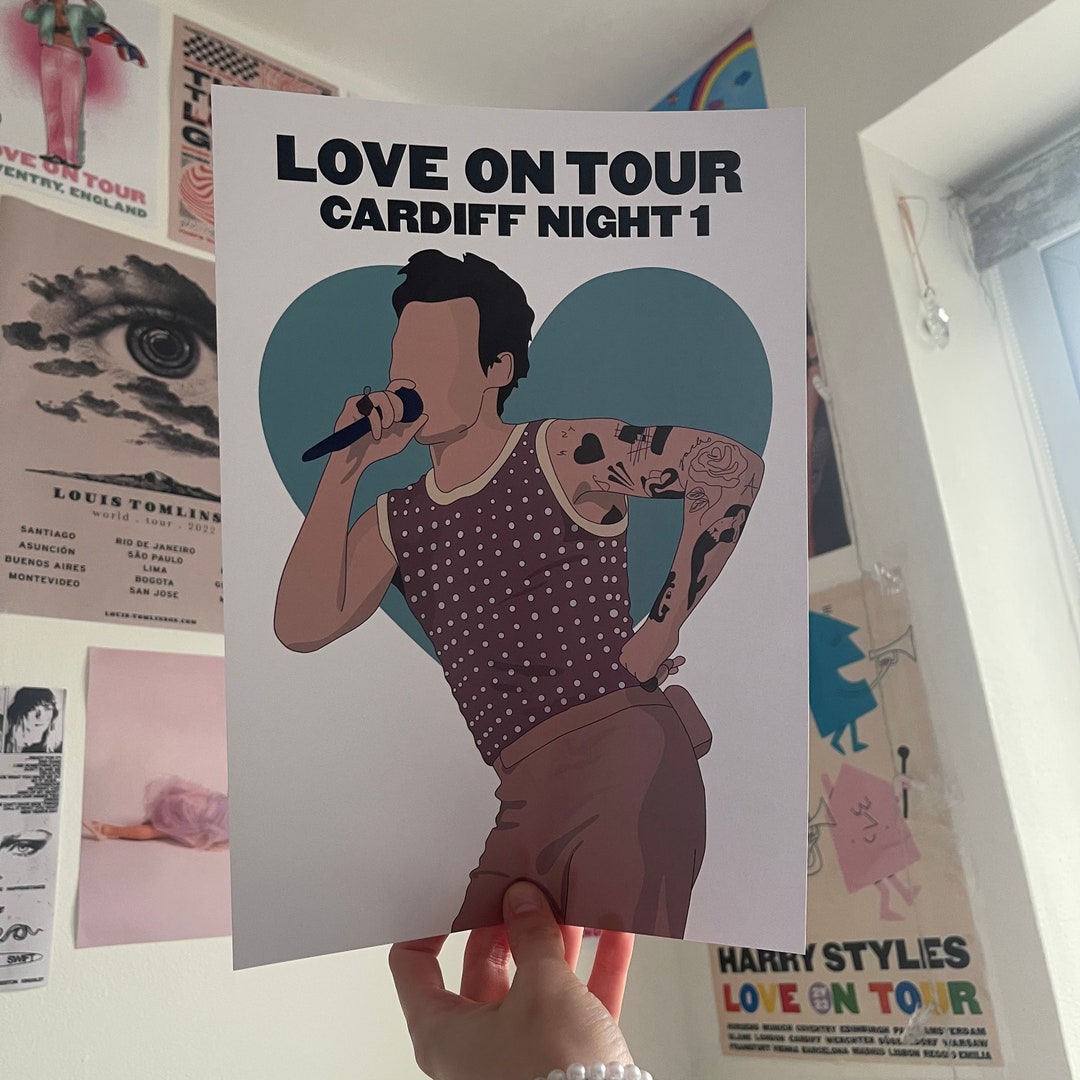 Harry Styles Cardiff Night 1 Hslot Poster - Etsy