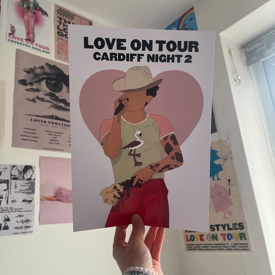 Harry Styles Cardiff Night 2 Hslot Poster - Etsy