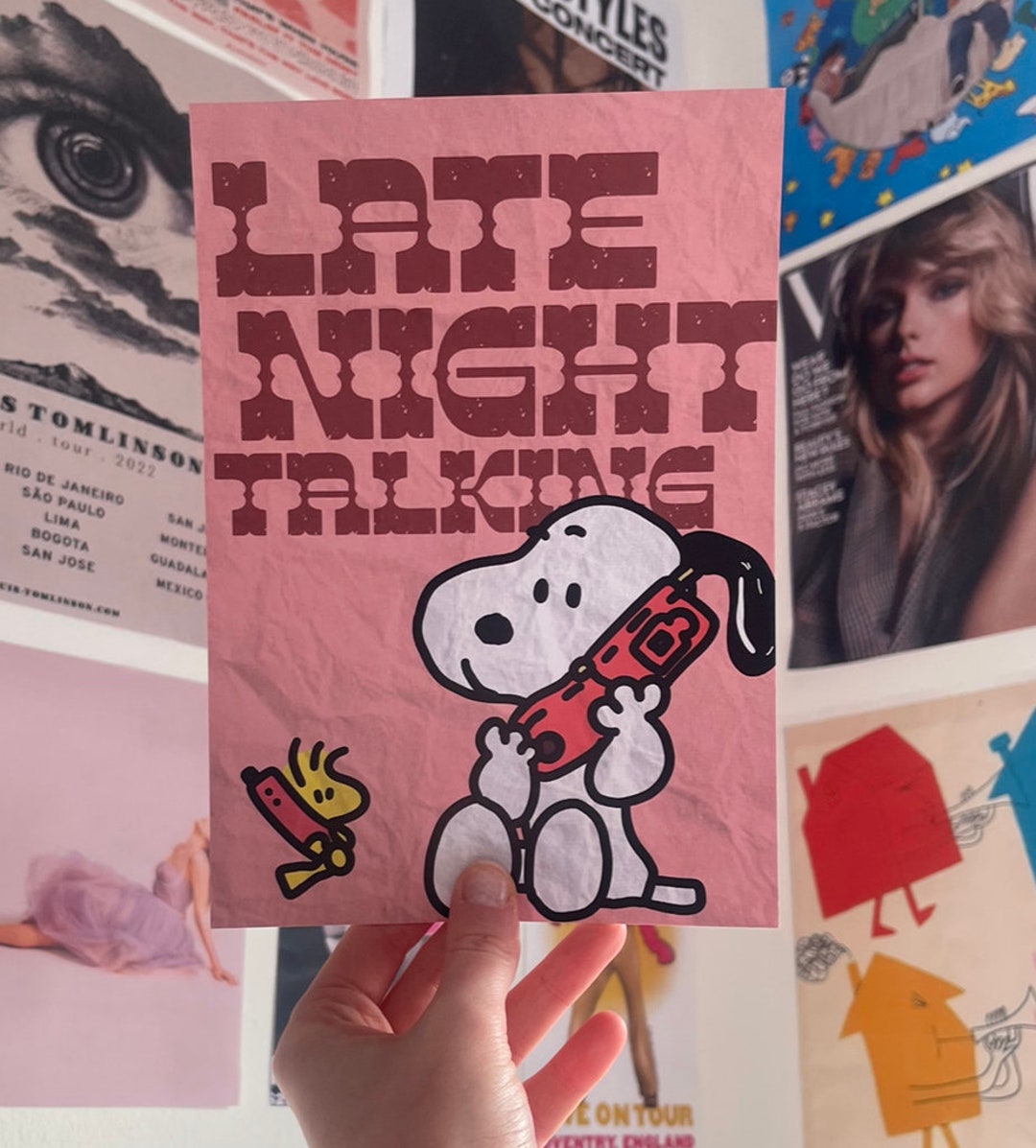 Harry Styles Late Night Talking X Snoopy A5 Print - Etsy