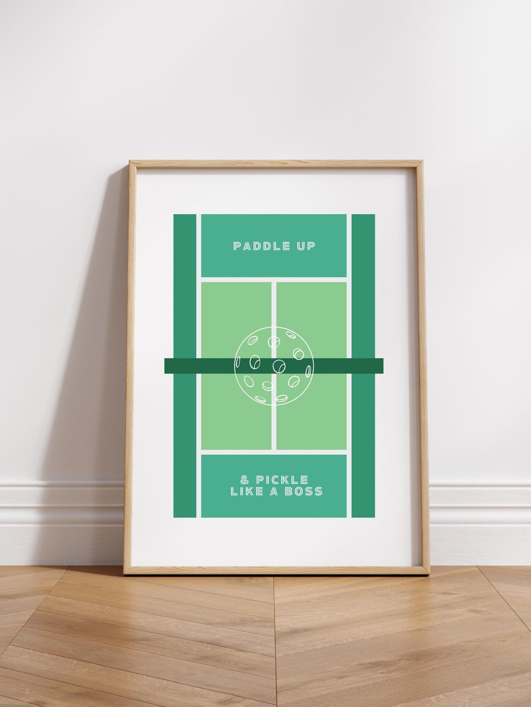 Pickleball Printable Wall Art Paddle up and Play Like a Boss, Fun ...