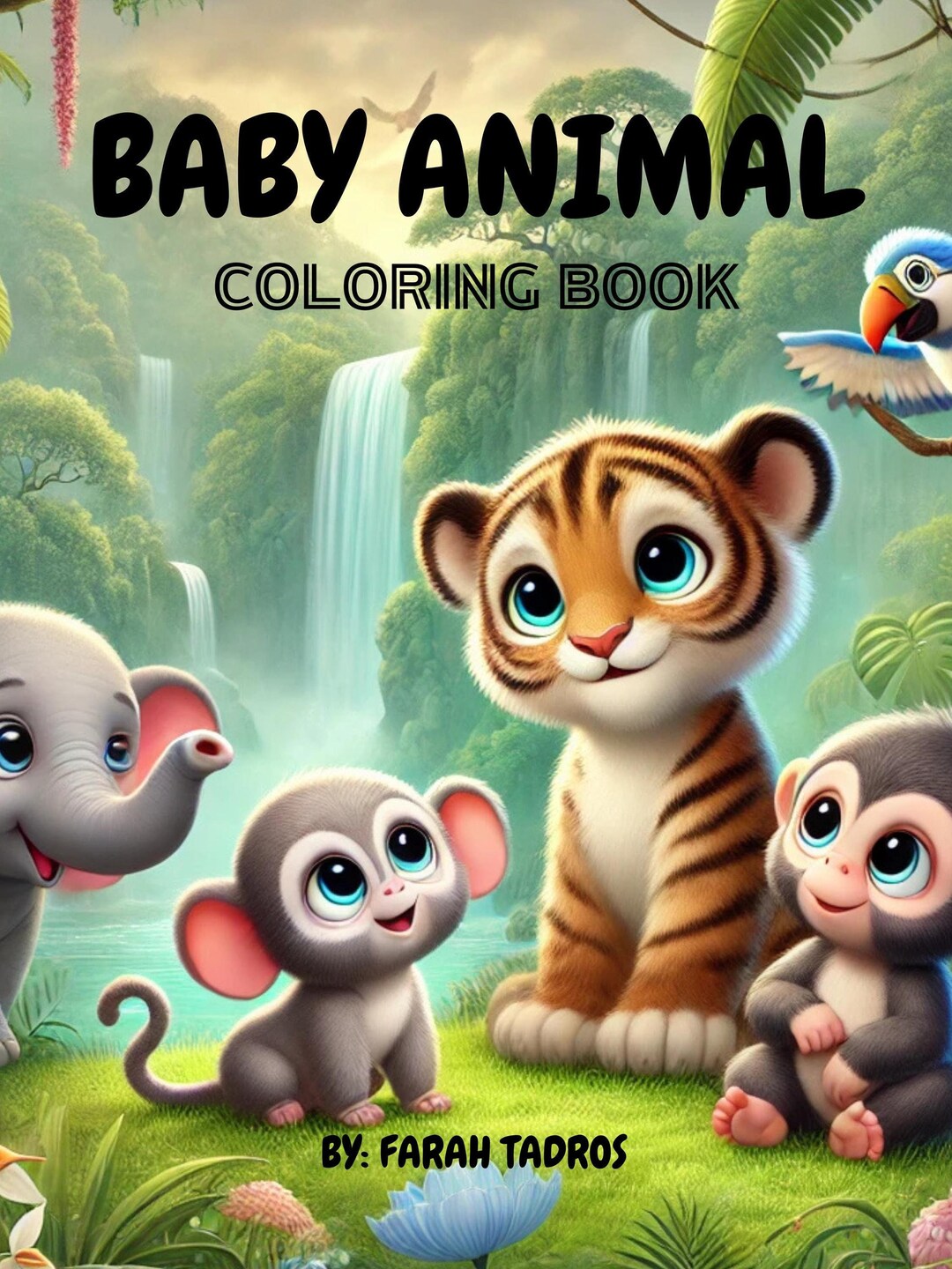 Animal Coloring Book Printable, Pixar-inspired Baby Animal Coloring ...