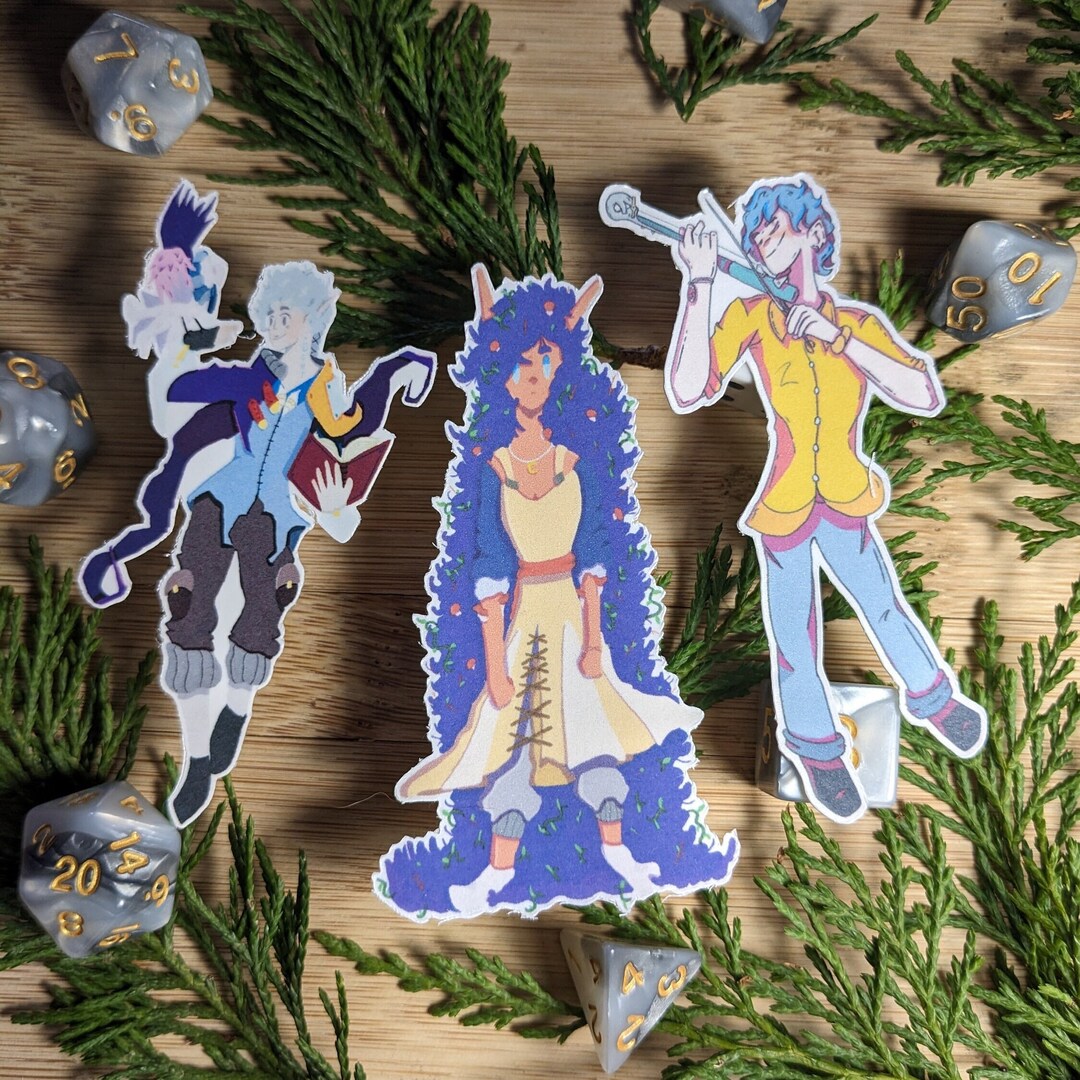 Dungeons & Dragon Adventurer Set #1 (druid, Bard, Wizard) || 3in ...