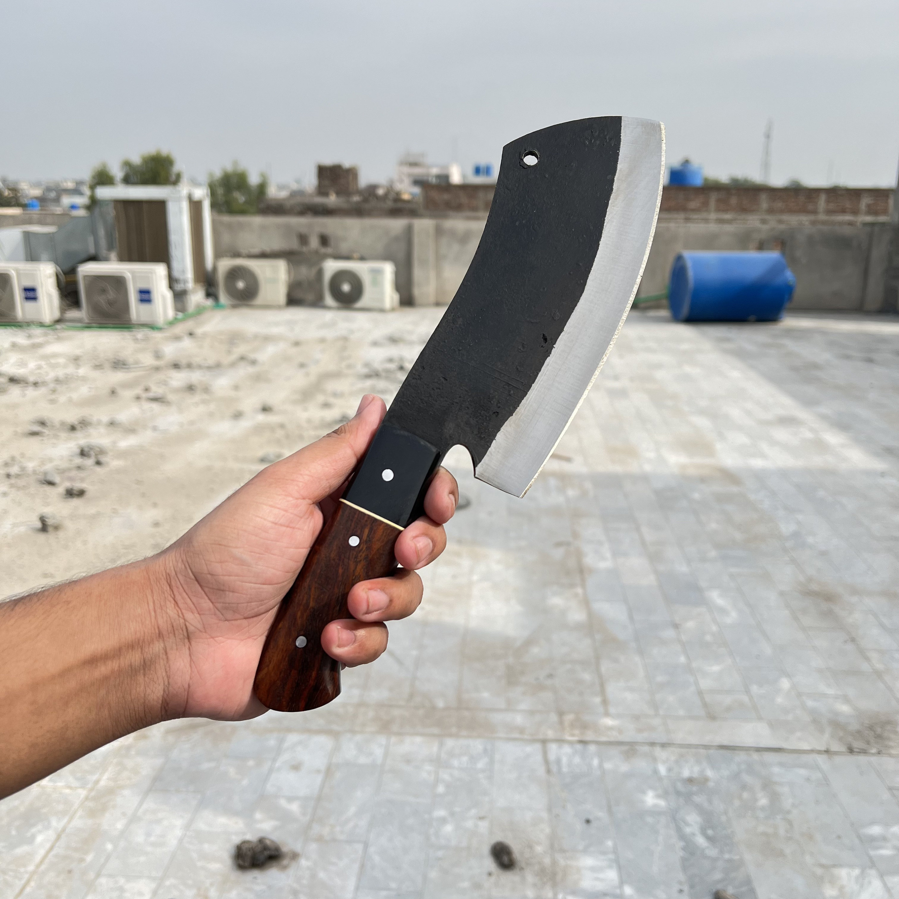 Meat Cleaver Hand Forged High Carbon Steel Custom Made 1095 Serbian ...