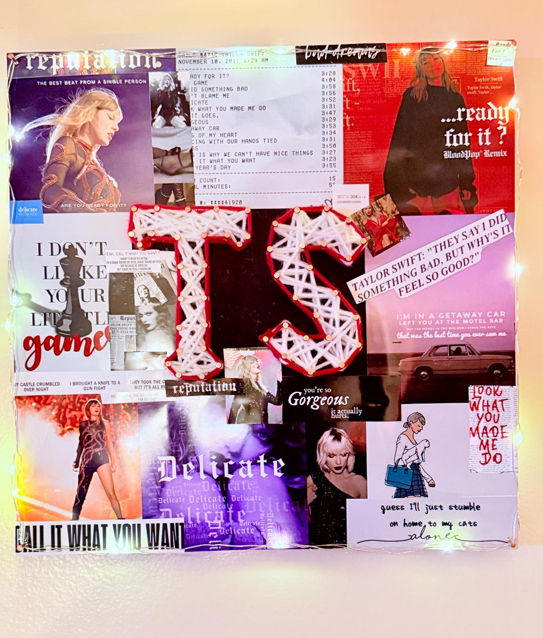 REPUTATION Era - Lighted Taylor Swift Eras Tour Wall Decor - (1ft by ...