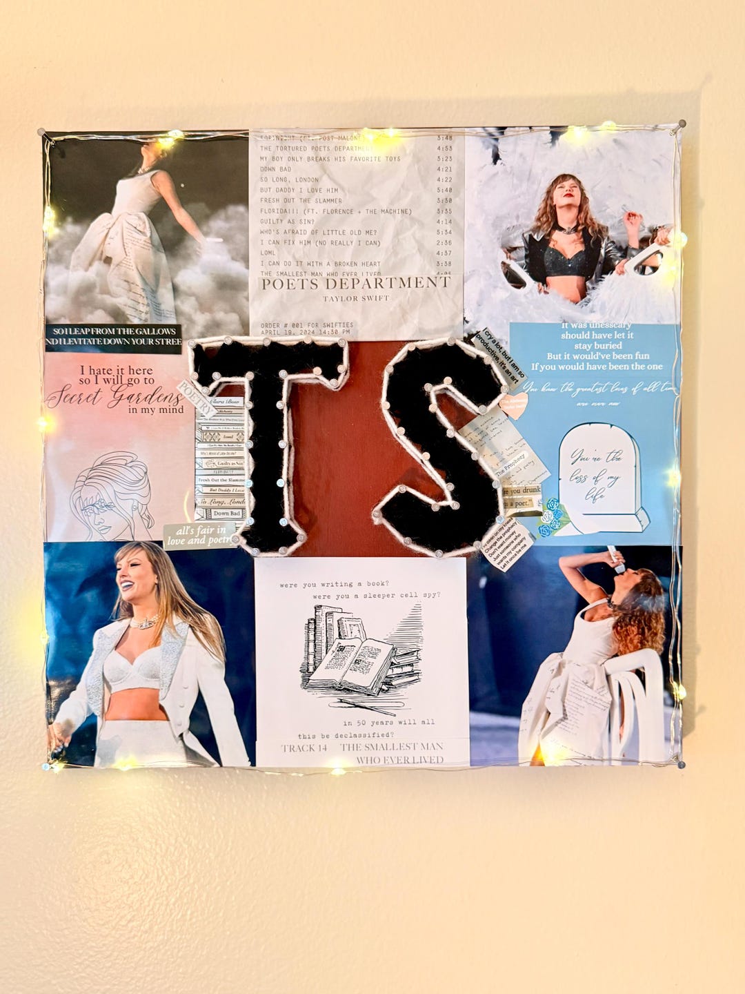 Lighted Taylor Swift Tortured Poets Department Wall Decor Poster - TTPD ...