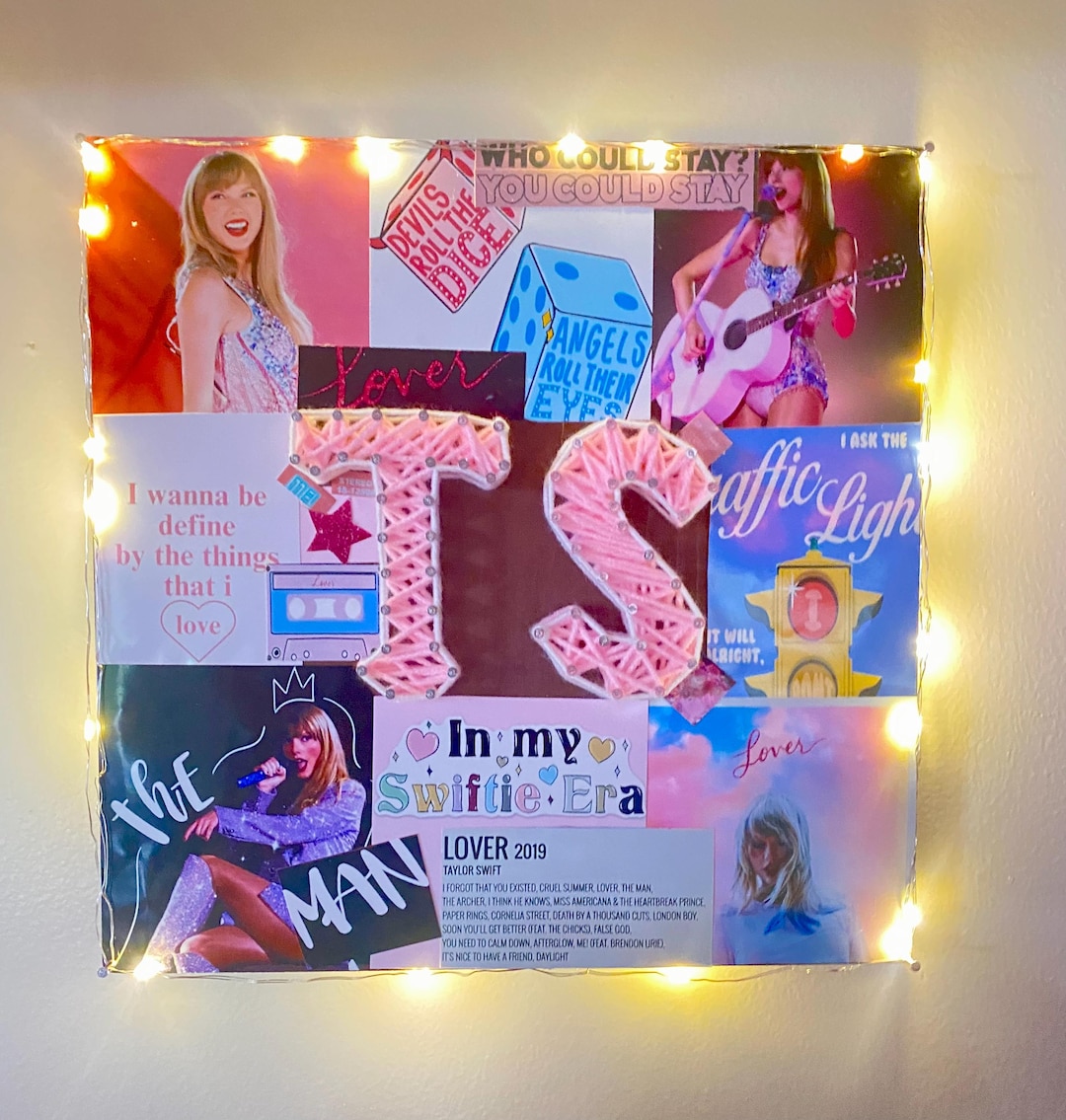 Lighted Taylor Swift Eras Tour Wall Decor- Lover Era (1ft by 1ft Wooden ...