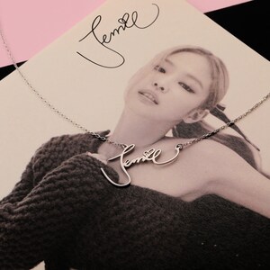 14k Gold Blackpink Signatures Necklace Blackpink Jewelry Kpop Best ...