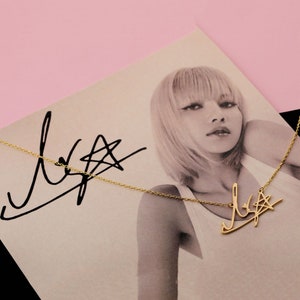 14k Gold Blackpink Signatures Necklace Blackpink Jewelry Kpop Best ...