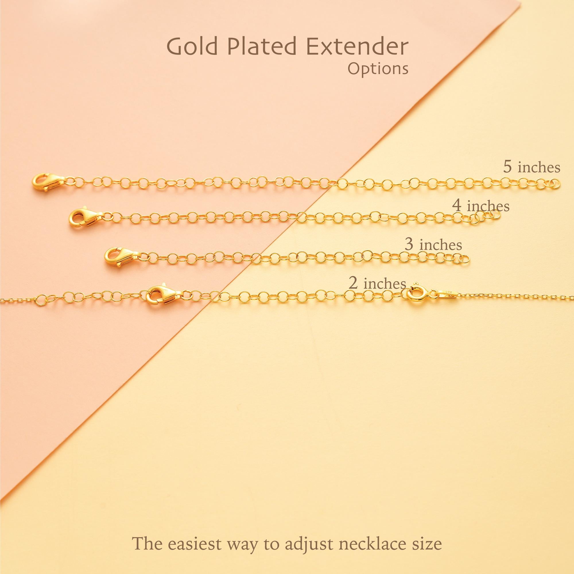 14k Solid Gold Chain Extender • Extender for Fine Tune • Necklace ...