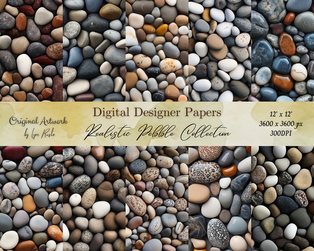 Pebbles Digital Paper - Scrapbooking Paper - Seamless Patterns ...