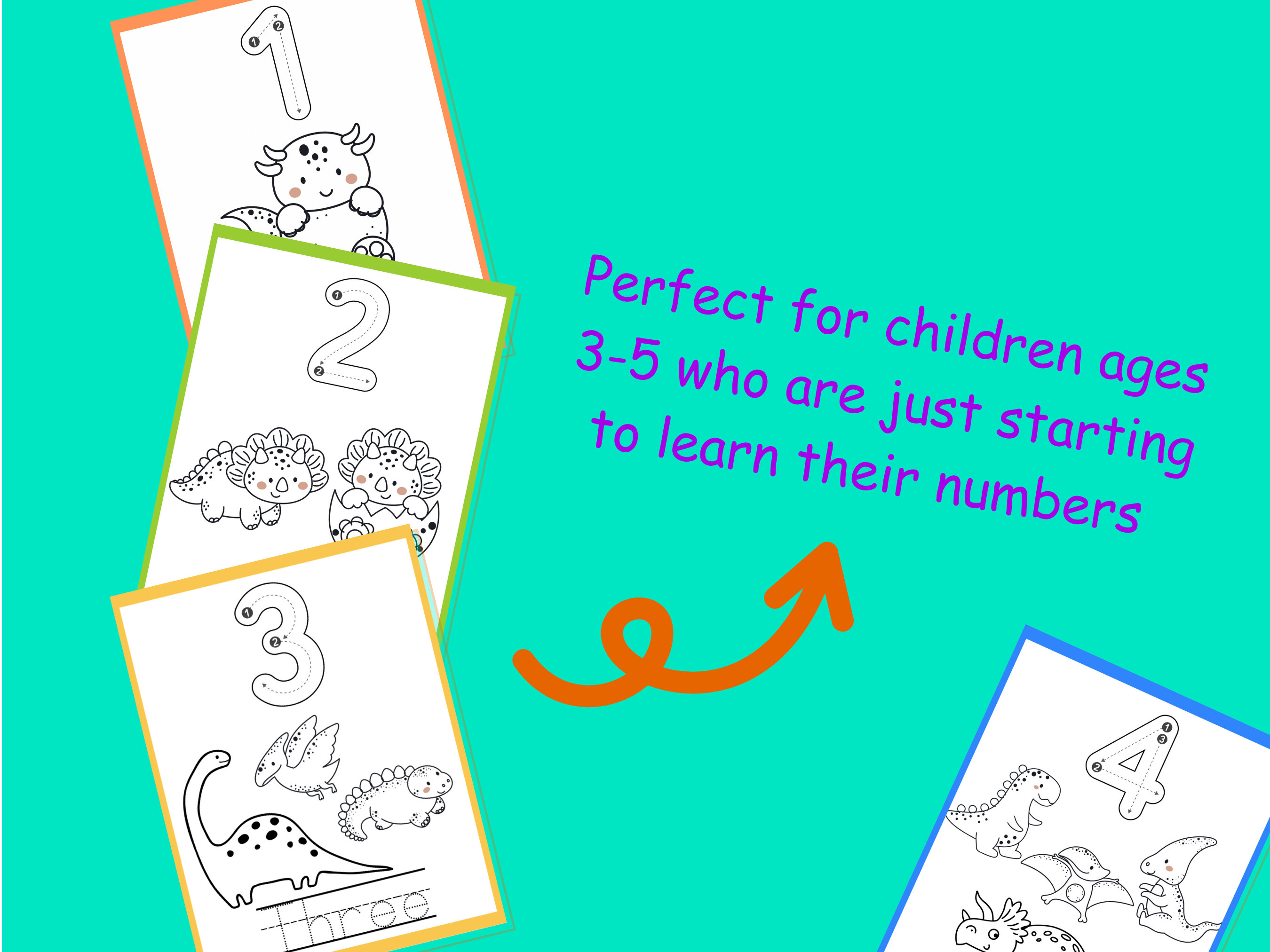 Let's Learn Numbers 1-10: Preschool Worksheet Set - Etsy