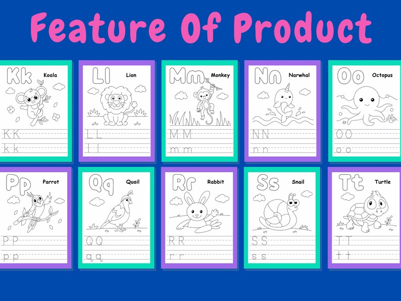 Trace the Alphabet Adventure: Preschool Worksheet Set - Etsy