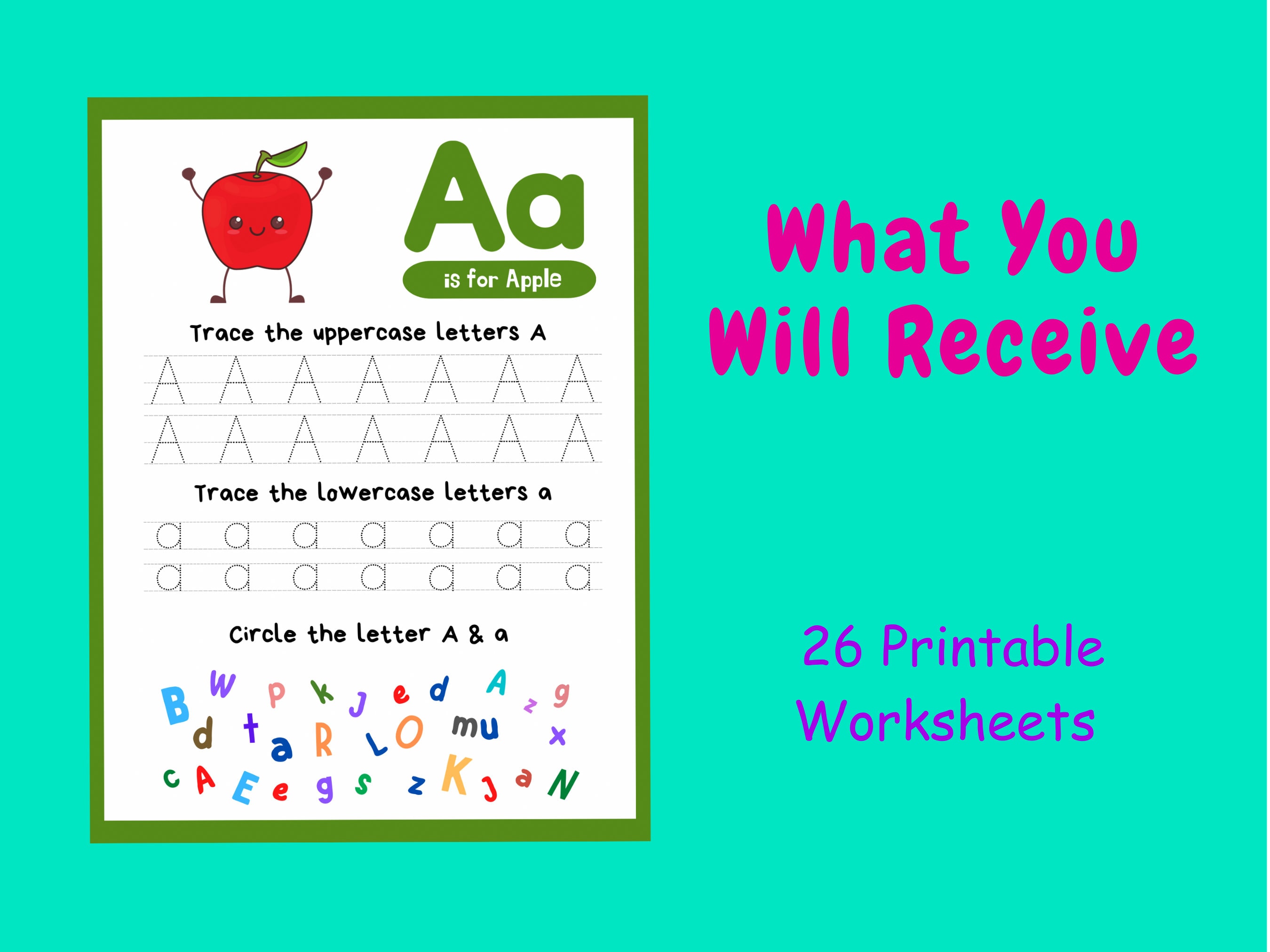 Alphabet Adventure: Preschool Learning Worksheets - Etsy
