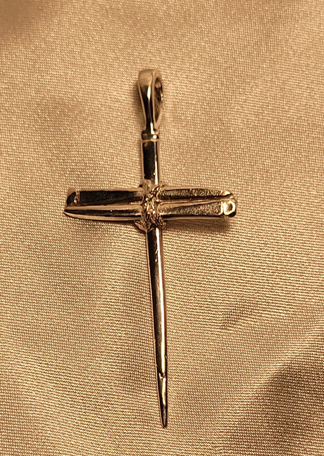 Sterling Silver 3 Nail Cross - Etsy