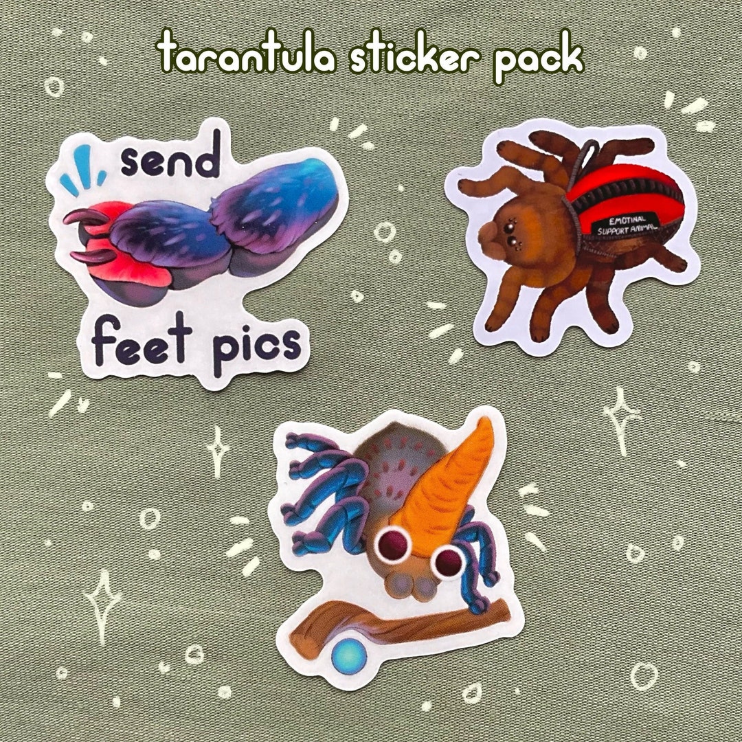 Tarantula Sticker Pack - Etsy