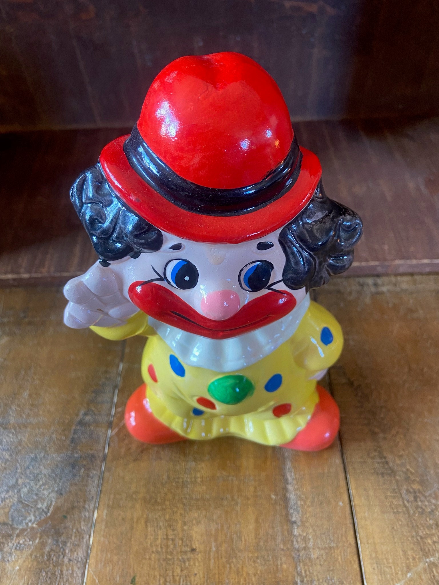 Vintage Clown Coin Piggy Bank - Etsy