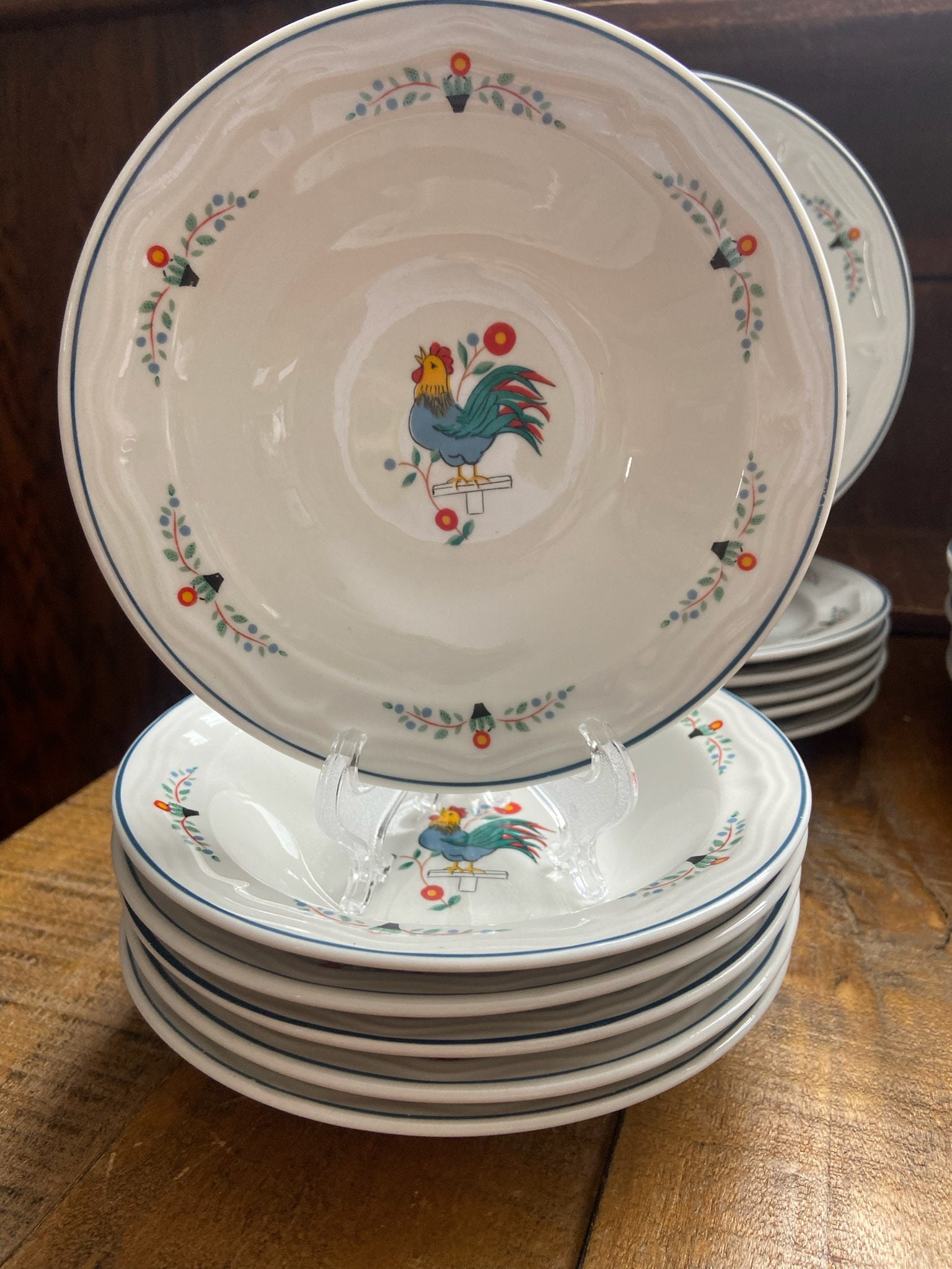 Vintage Oneida Stoneware Farm Friends Dishes Service for 6 - Etsy