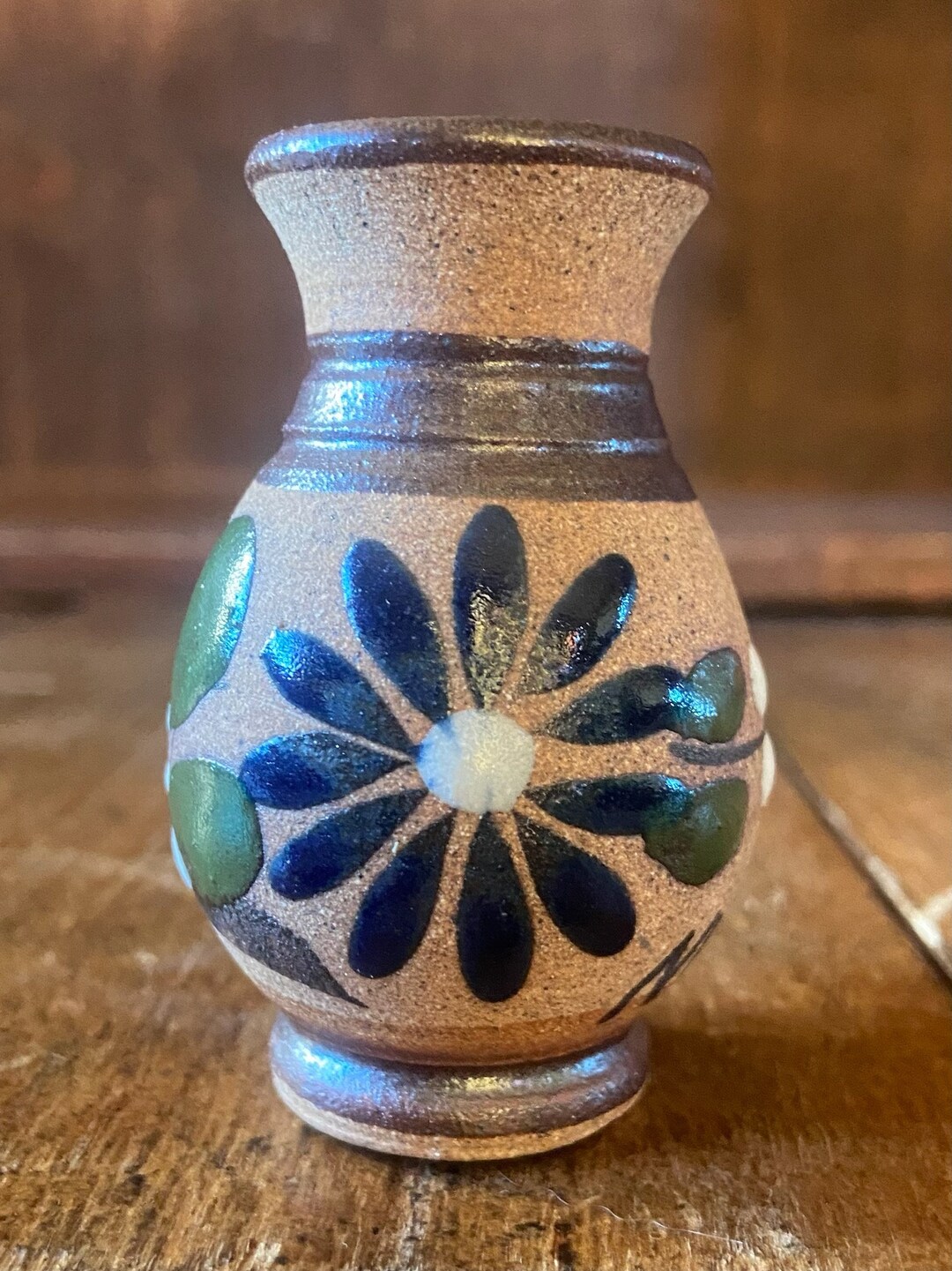 Vintage Mexican Sandstone Mini Pottery Vase - Etsy