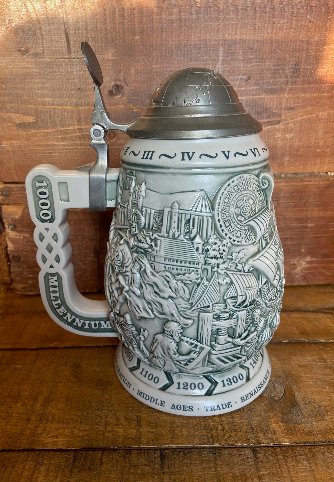 Vintage Avon Collectible Stein Millenium 1000 Years of History - Etsy
