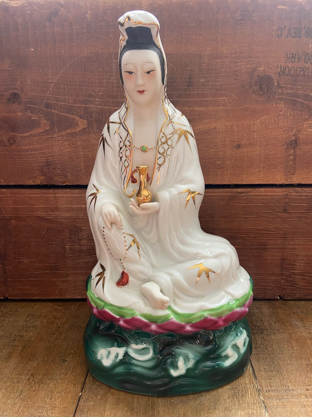 Vintage Chinese Goddess Quan Yin Porcelain Figure Kwan Yin Guan Yin - Etsy