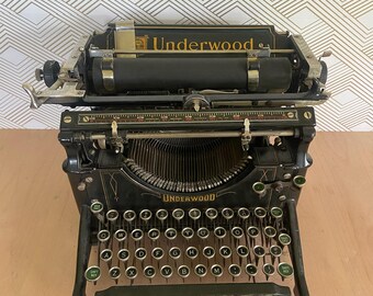 Underwood Typewriter From 1925, No. 5, Fully Functional - Etsy