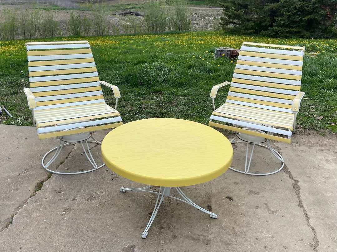 Vintage MCM Homecrest Swivel/rocking Armchair With 30" Telescoping ...