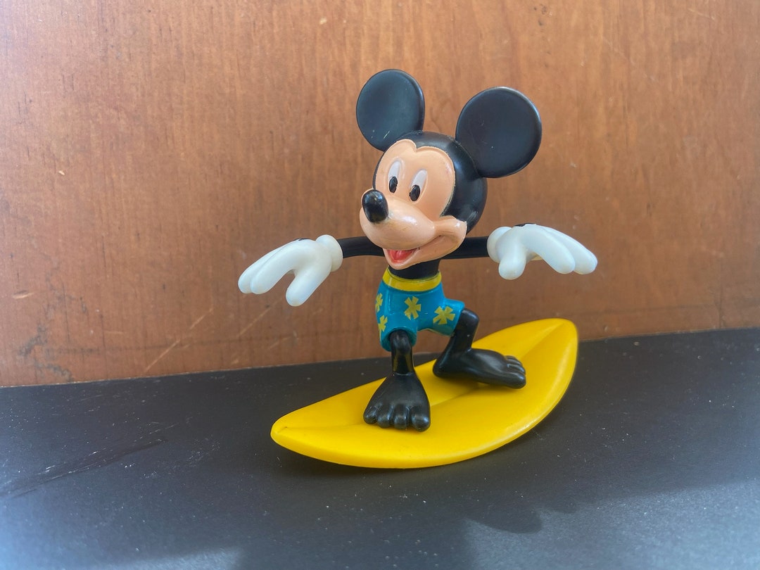 Vintage Surfing Mickey Mouse 3 PVC Figure - Etsy