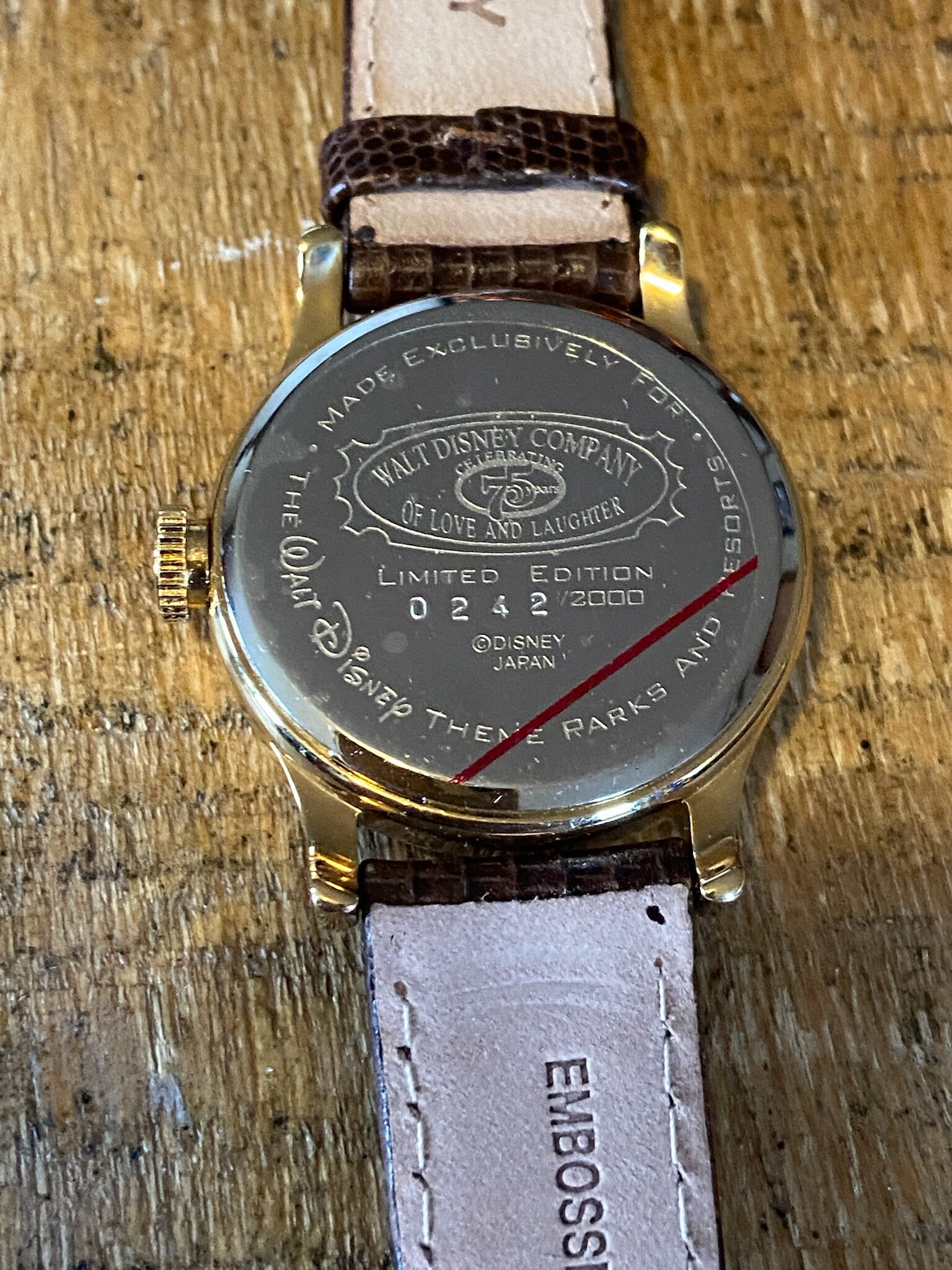 Walt Disney Limited Edition Watch Celebrating 75 Years of Love Limited ...