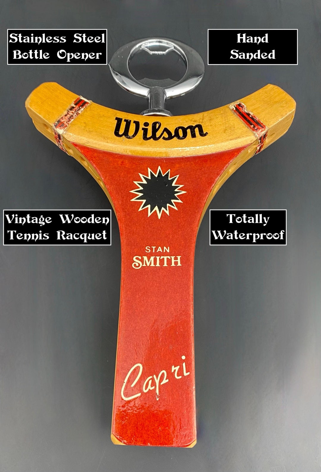 Stan Smith Racquet - Authentic Collectible Vintage Tennis Racquet ...