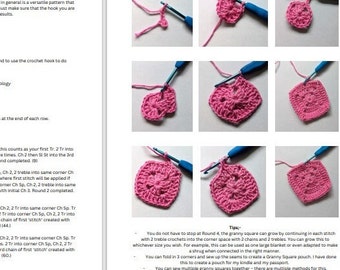 Solid Granny Square Pattern, No Gaps Granny Square, Granny Square ...