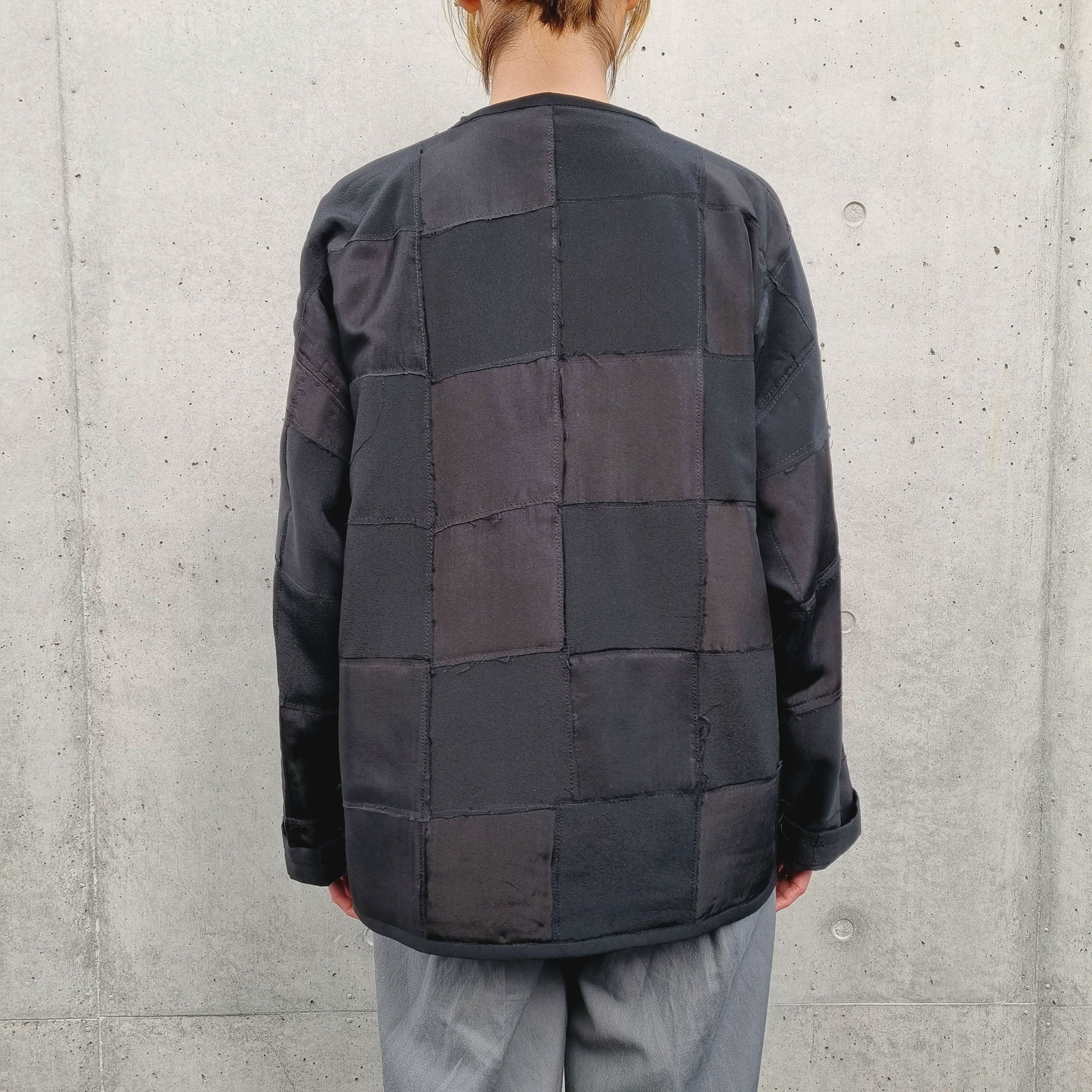 Japanese Quilt Patchwork Motif Jacket Made From Vintage Kimono ...