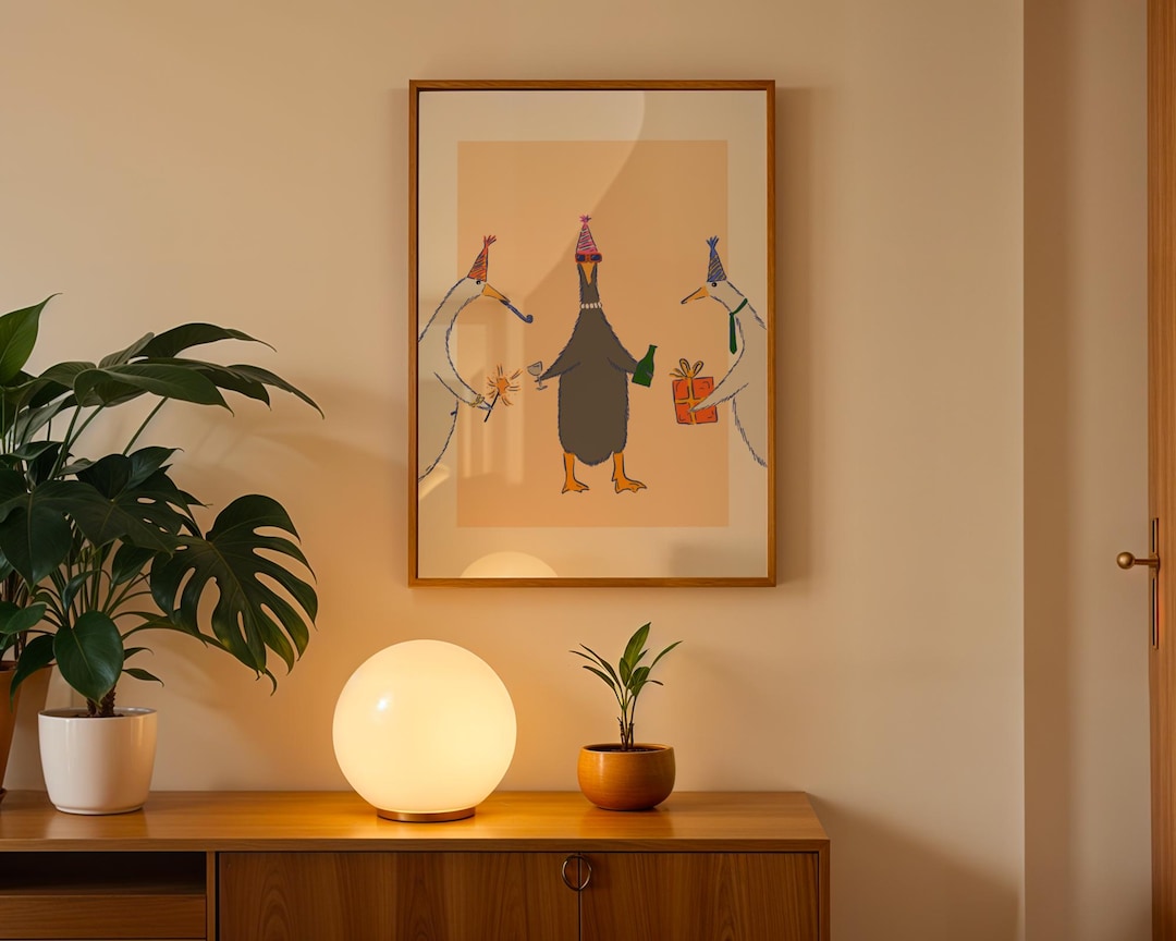 Runner Duck Party - Poster, Decoration, up to 60 X 90 Cm - Etsy