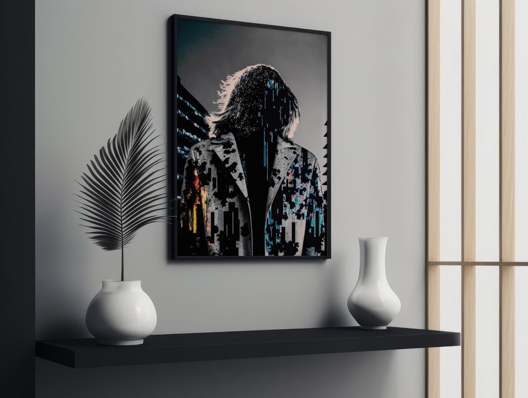 Games Poster Print Faceless Video Game Style Character Art Digital ...